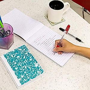 BAZIC Writing Pad 100 Sheets 6" X 9", Lined Ruled Memo Writing Notebook, Easy Tear Note Paper for Office School Home, 1-Pack