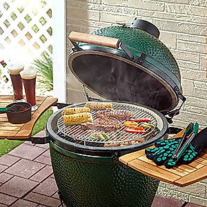 only fire Stainless Steel Cooking Grate Extended Top Grate for Weber 22" Kettle, Big Green Egg, Kamado Joe Classic Ceramic Grills, 17 1/2 Inch