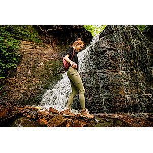 Vasque Women's Talus Mid Waterproof Hiking Boot, Brindle/Baltic, 9 Medium