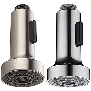 Kitchen Shower Head, Simple Angled Kitchen Sink Faucet Parts, Pull Down Faucet Sprayer Head Nozzle, High Durability Corrosion ABS Pull Down Sprinkler Kitchen Supplies Stainless Steel