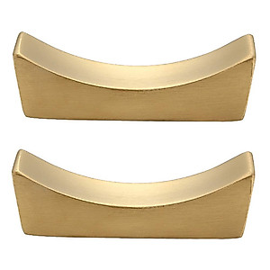 2 Pcs Stainless Steel Chopsticks Rest Tableware Knife Forks Spoon Holder Dinner Service (Gold)