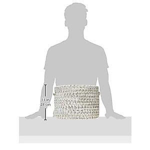 Colonial Mills Corsica Utility Basket, 14 by 10-Inch, Silver Shimmer