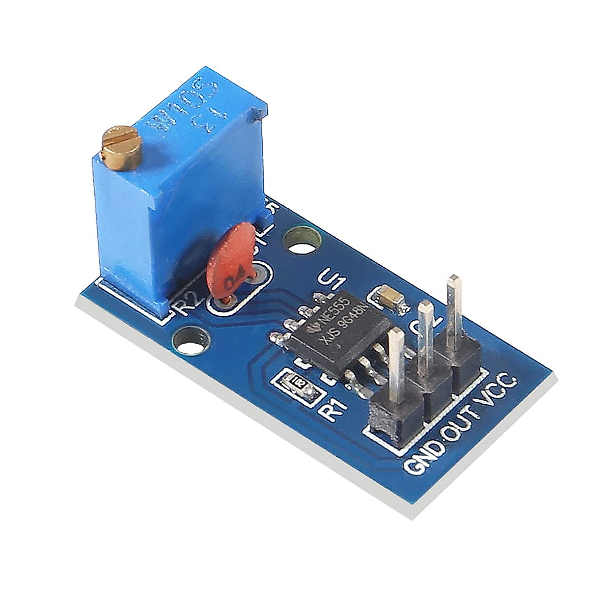 UMLIFE 10pcs NE555 Adjustable Resistance Frequency Single Channel Output for Arduino Smart Car