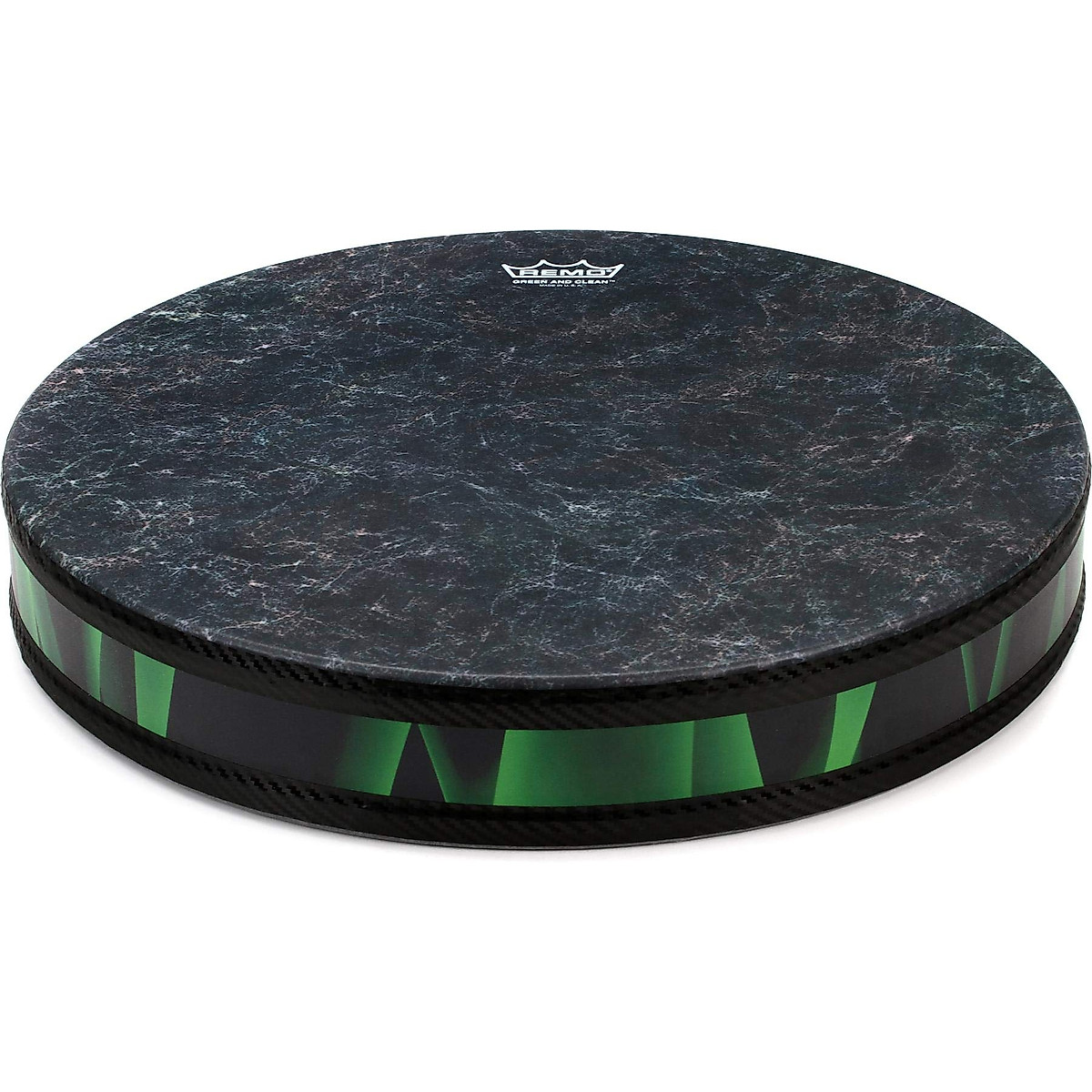 Remo World Percussion Ocean Drum Nightwaves Green and Clean ET-0216-41