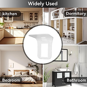 Outlet Shelf, Outlet Shelf Wall Holder Wall Outlet Shelf ABS Plastic Bathroom Wall Shelf Wall Shelf Organizer Outlet Shelf Wall Holder for Smart Home Devices, Phones, Speaker