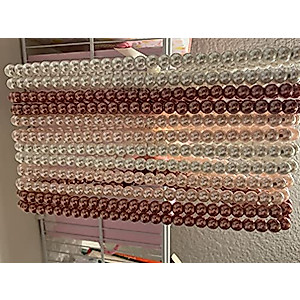 Pearl Clothes Beads Hangers for Kids Baby Girl Infant Toddler Childerns for Fancy Dress Closet Hanger Elegant Gift Ideas Metal Hangers (5 Pack) White