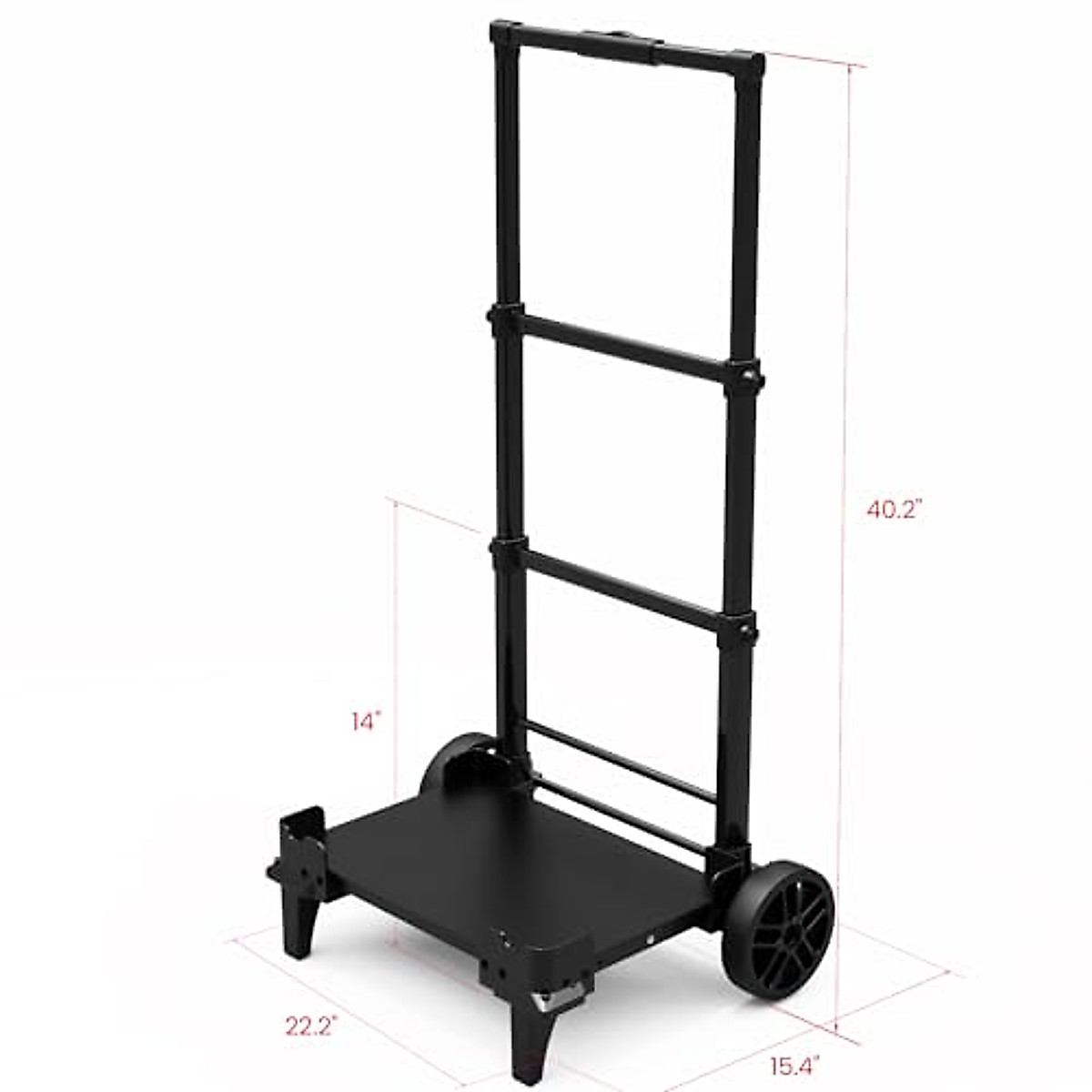 OUPES Hand Truck Sturdy Roll Cart for Mega 1, Mega 2, 2400w Power Station, to Make Easy Moving, Easier Telescopic Handle and Go Anywhere Wheels, Also Use with1800w/1200w Power Stations