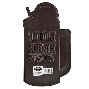 Open Road Brands 40171 Embossed Tin Sign, Root Beer Float Die Cut