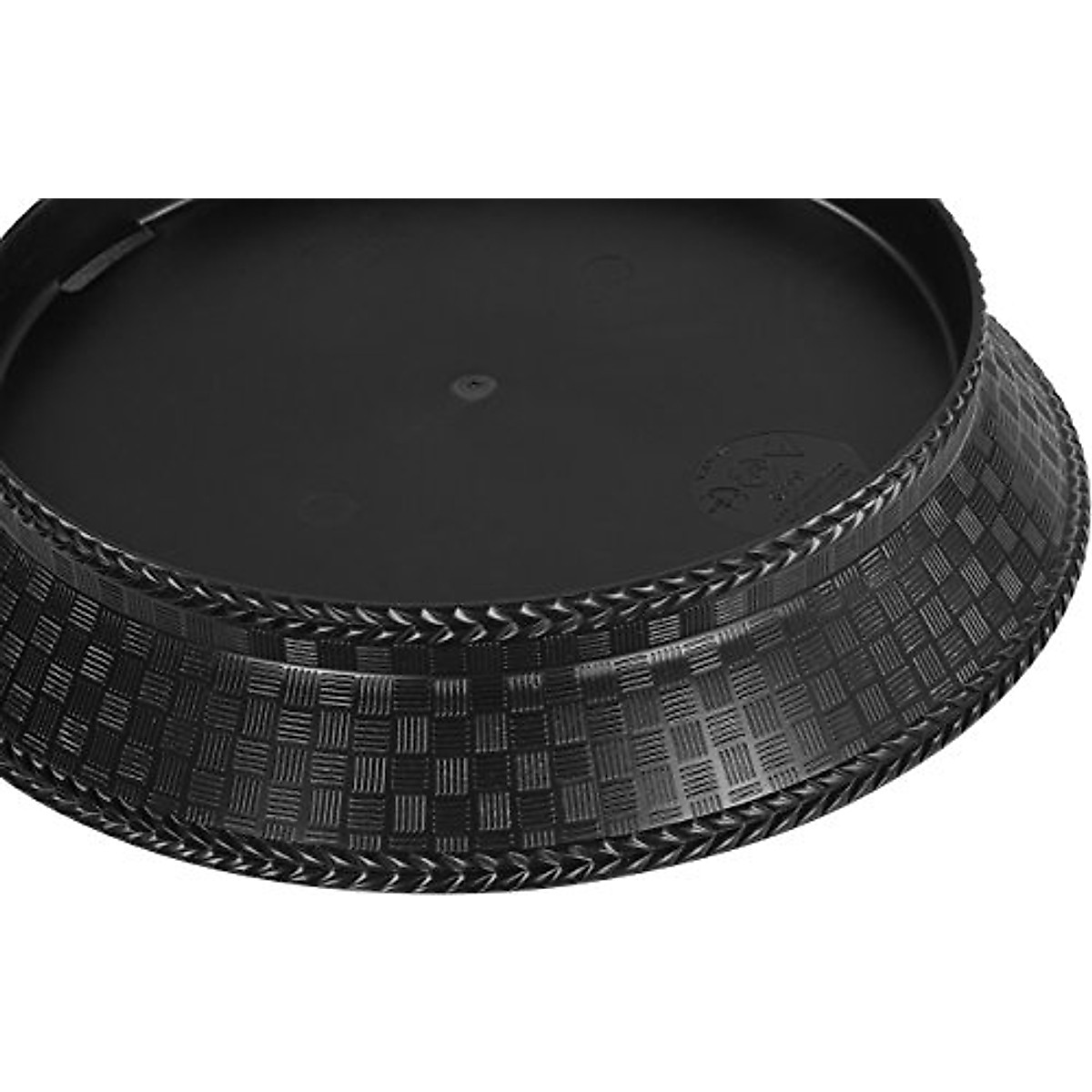 Carlisle FoodService Products 652703 WeaveWear Round Serving Basket, 10", Black (Pack of 12)
