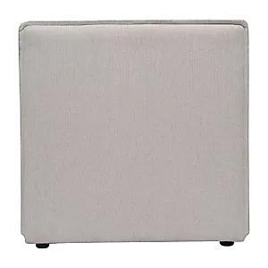 BizChair Fabric Middle Chair Module for Sectional Sofa, Customizable Modular Couch Armless Middle Seat, Cream