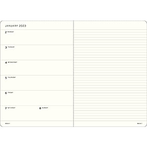 LEUCHTTURM1917 - Weekly Planner & Notebook Softcover Medium (A5) 2023, Navy (Jan 1 - Dec 31, 2023)