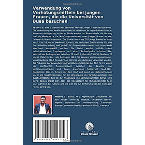 Verwendung von Verhütungsmitteln bei jungen Frauen, die die Universität von Buea besuchen (German Edition)