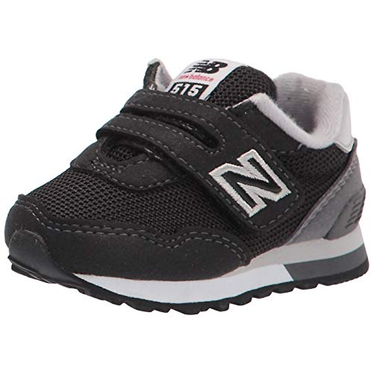 New Balance Kid's 515 V1 Hook and Loop Sneaker, Black/Castlerock, 10 M US Toddler (1-4 Years)