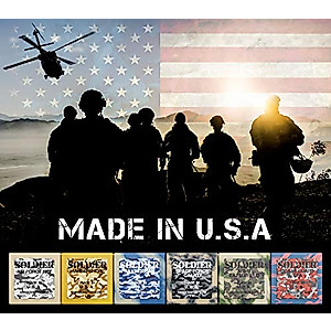 NATURAL AMERICAN SOLDIER Men’s Bar Soap – 100% All Natural, Masculine Scents, Essential Oils, Organic Shea Butter, No Harmful Chemicals – (6pk) Natural Soap Bars for Men - Made in USA - Man Soap, 5 oz