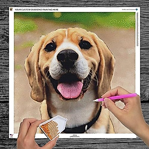 Vanilla and Cinnamon Custom Diamond Painting Kits for Adults - Personalized Diamond Art, Custom Diamond Art Kits, Round Drill(11.8 INCH / 20x30 CM)