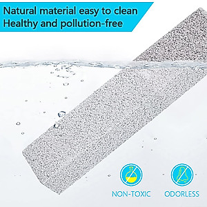 4TH Pumice Stone for Toilet Bowl Cleaning,Scouring Stick Powerfully Clean Away Limescale Stain,Hard Water Ring, Calcium Buildup,Iron&Rust. Remover for Tile/Bath-tub/Kitchen Sink/Grill - 6 Pack
