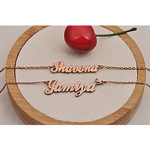GR859C Kennedy Name Necklaces for Women Dainty Choker Gold Plated Real Stainless Steel Personalized Jewelry