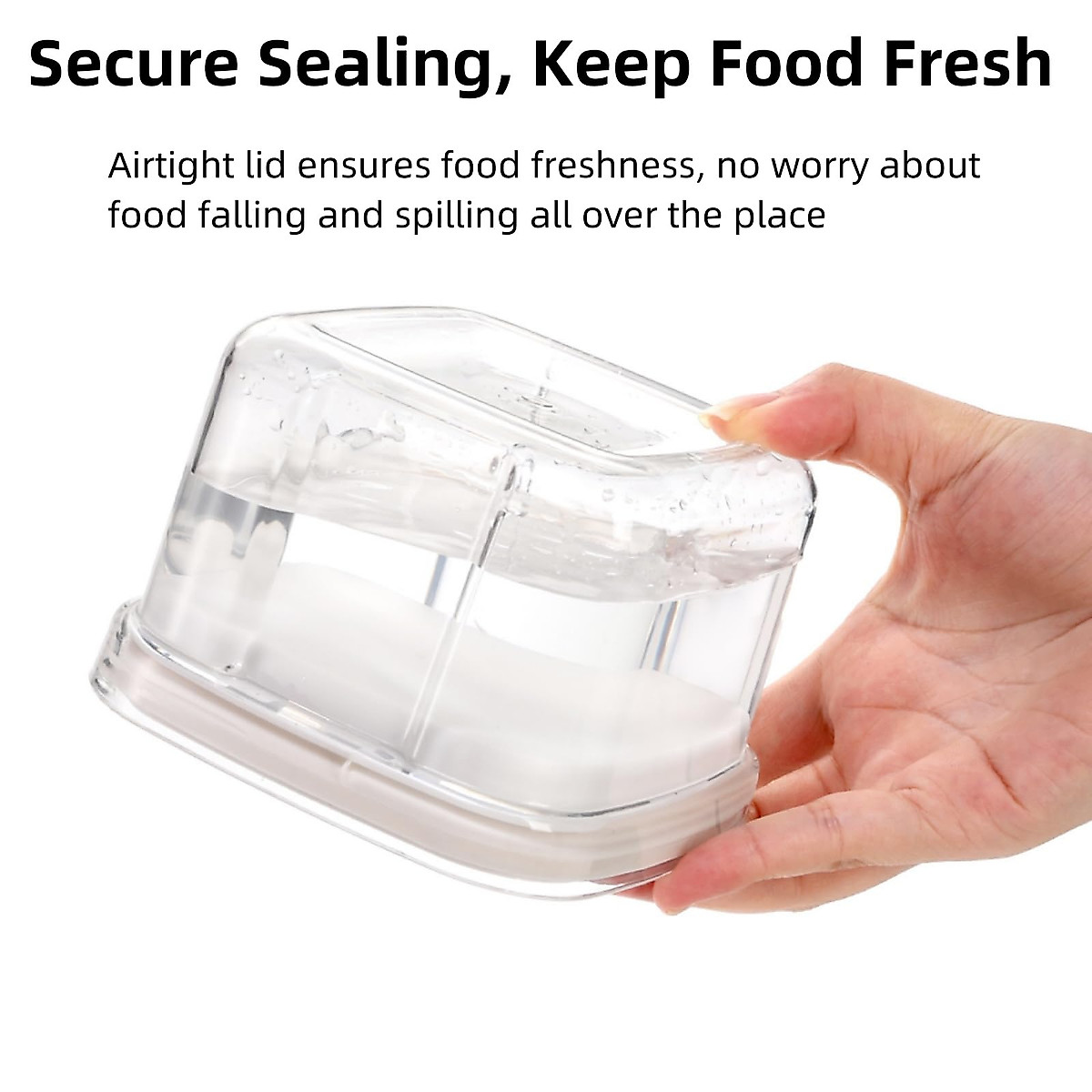 WRINGKIT 6 Pack Airtight Food Storage Containers, Plastic Snack Food Containers with Lids, 20 Oz Air Tight Cereal Container Set, Small Pantry Containers for Spices, Candy, Coffee