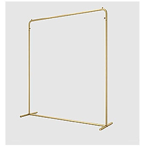 Floorstanding Hanging Carboot Display Rail,Wrought Iron Continental Clothes Rail,Convenient and Practical,Fashion/Golden / 160cm