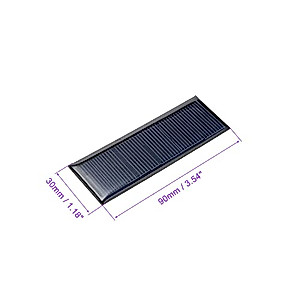 DMiotech 5 Pack 5.5V 60mA 90mm x 30mm Mini Solar Panel Cell for DIY Electric Power Project
