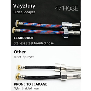 Handheld Bidet Sprayer for Toilet - Bidets for Existing Toilets Adjustable Water Pressure with Bidet Hose for Feminine Wash, Stainless Steel Muslim Shower Jet Spray for Toilet