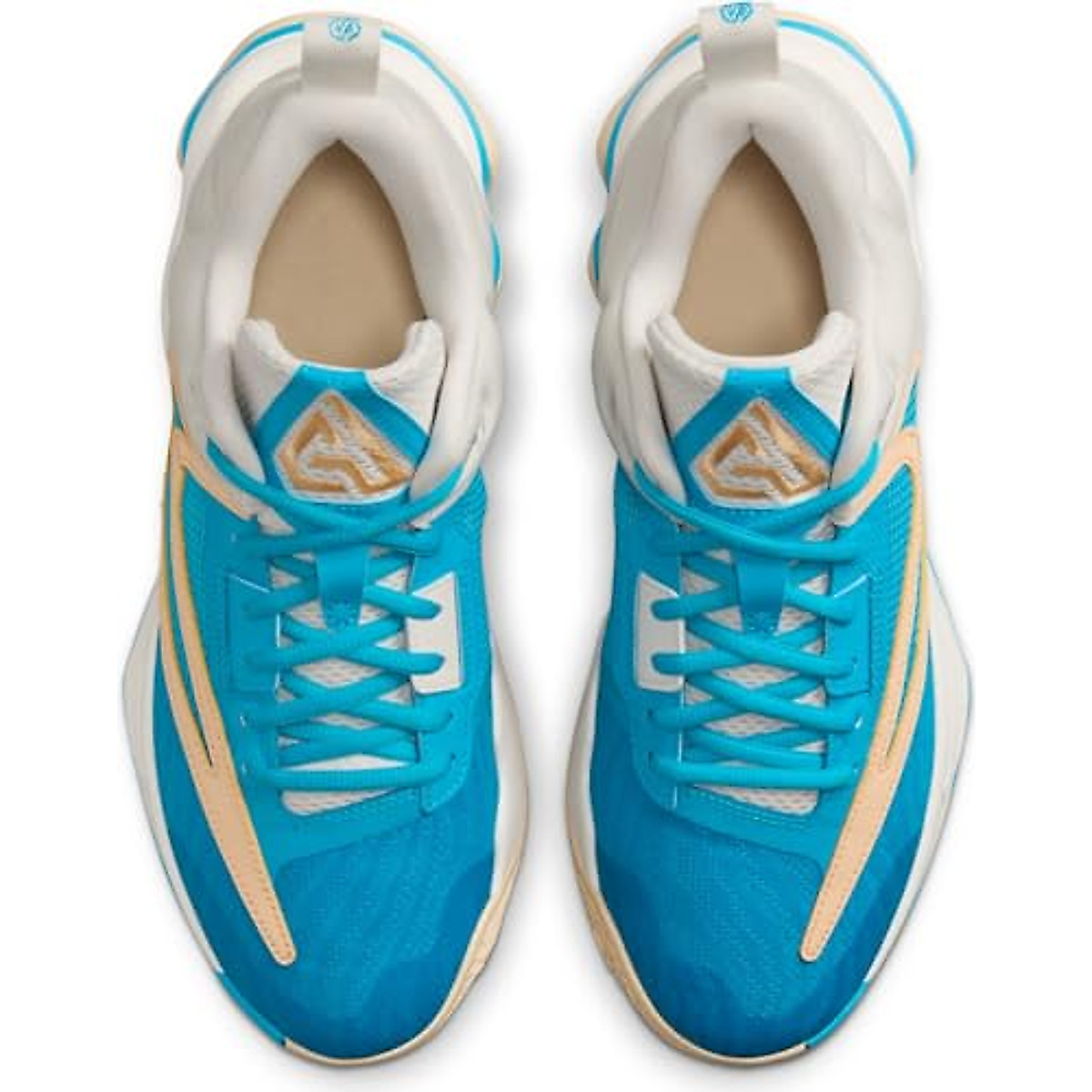 NIKE Men's Sneaker Three Quarters Tall, Phantom Blue Lightning Ice Peach, 14