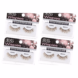 Ardell False Eyelashes Wispies Brown, 4 pairs