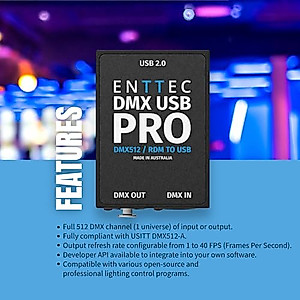 ENTTEC DMX USB Pro 512-Ch USB DMX Interface
