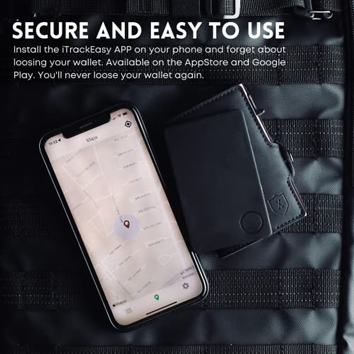 Xclusive Leather Slim Wallet with Smart Tracker | Utilitarian Smart Card Built-in 2 Year Battery & Minimalist Wallet with Money Clip | Blend of Luxury & Utility