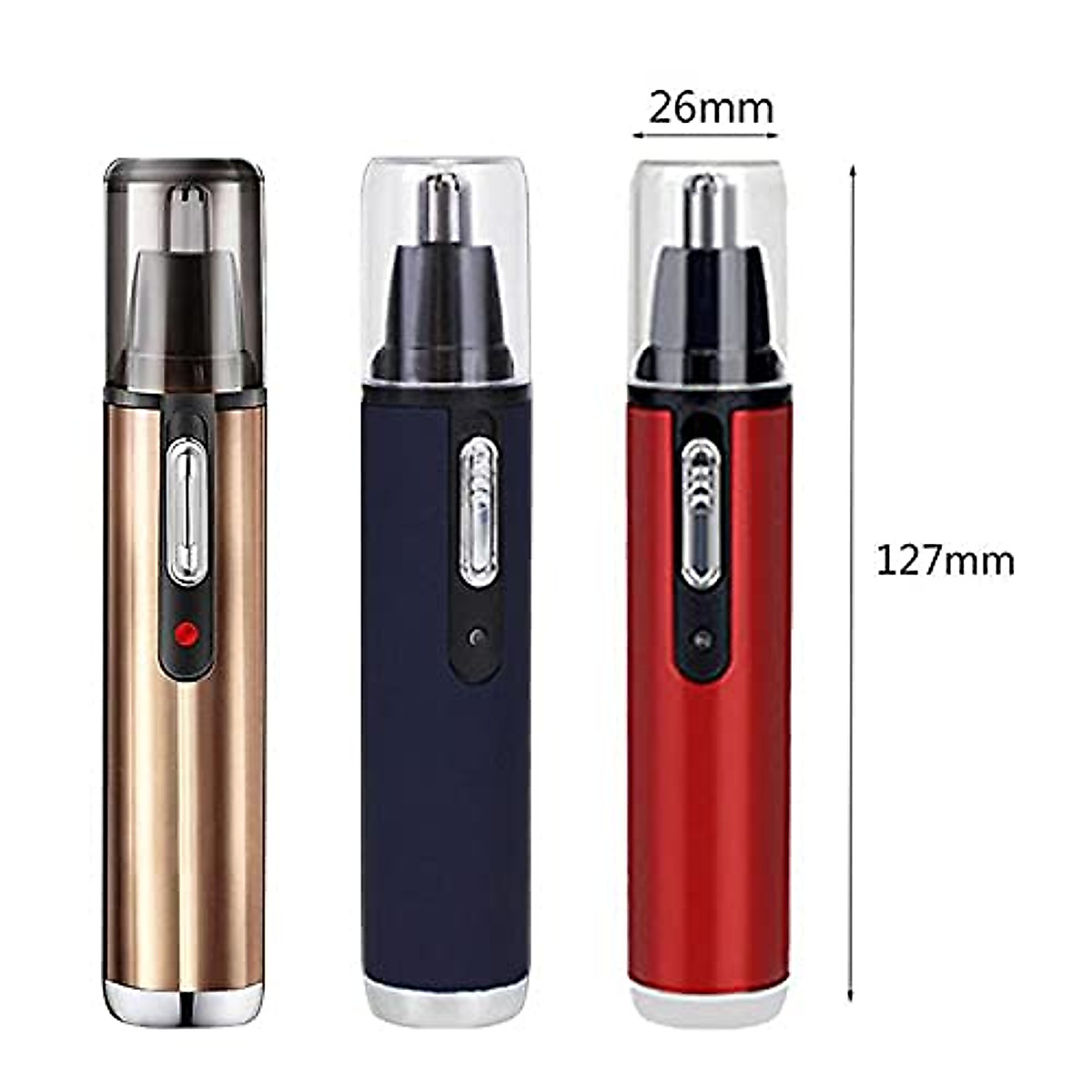 Electric Ear Neck Nose Hair Trimmer Eyebrow Trimmer Implement Shaver Clipper Shaver Man Woman Clean Trimer Razor Remover Kit IPX7 Waterproof Dual Edge Blades for Easy Cleansing (BLACK)