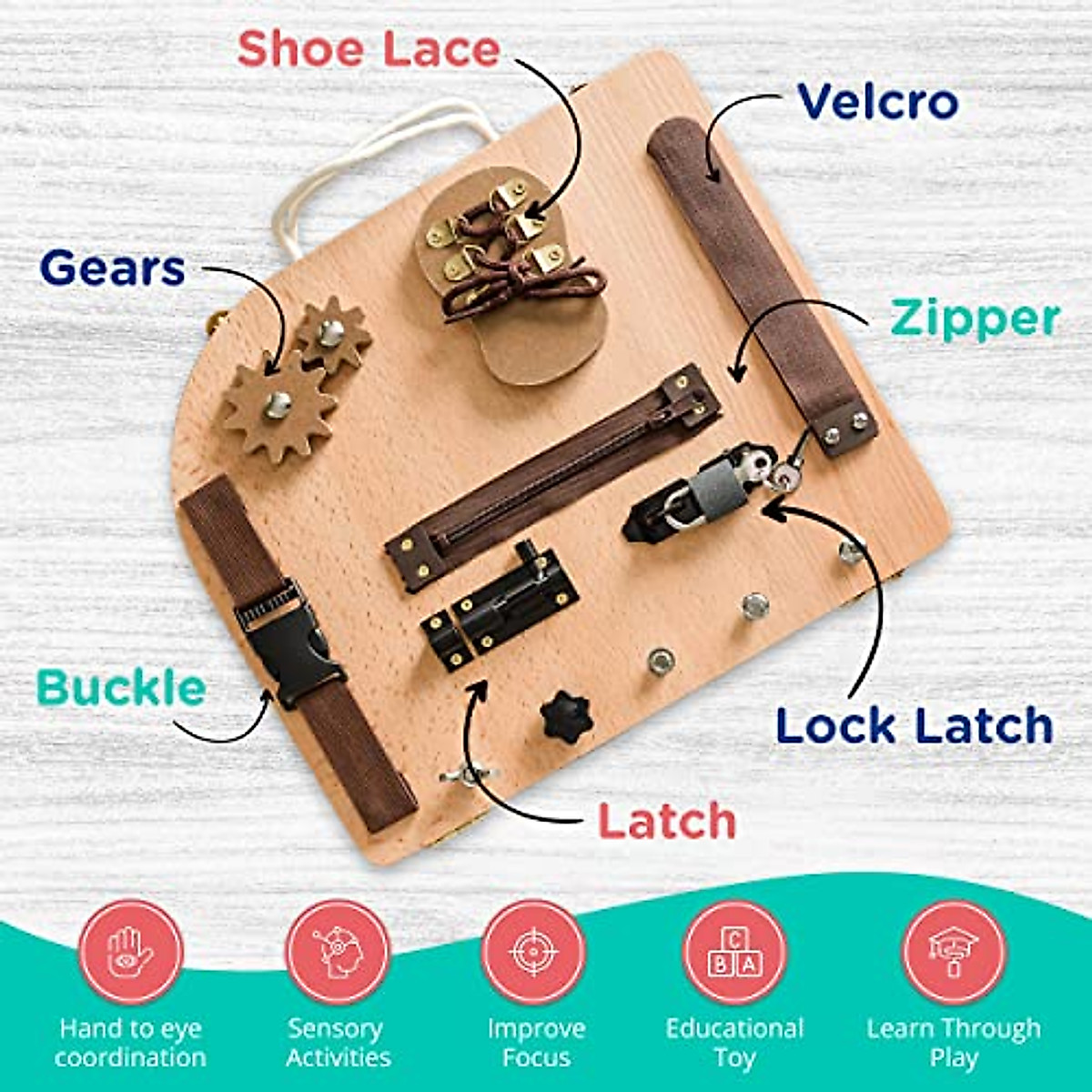 Montessori Busy Board Toys for 3+ Years Old 4 in 1 Learning Toy for 4 Years Old Toddler Montessori Toys Age 3-4 Boys Girls Tracing Screwdriver Board Set Sensory Board Toddler Montessori Toys Age