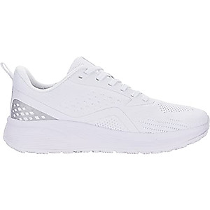 BRONAX Womens Wide Tennis Shoes Lace up Mesh Running Breathable Size 7w Rubber Sole Outdoor Athletics Sports Fitness Female Footwear Casual Jogging Walking Sneakers Light White 38