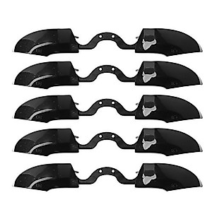 6PCS New Replacement Bumpers Triggers LB RB Buttons with T6 T8 Screwdrivers for Xbox One Elite Edition Controller 3.5mm Jack-Black