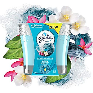 Glade Candle Jar, Air Freshener, Aqua Waves, 3.4 Oz