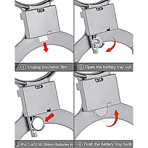 EasyLifeCare Hands Free Chest Rest LED Magnifier - Neck Wear Visual Aid Illuminated Magnifying Glass for Low Vision & Visually Impaired Seniors - Portable - Gifts for Mom, Dad, Grandmother, Women, Men