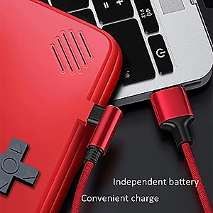 Handheld Game Console Case for Galaxy S21, Samsung S21 Gaming Case with 36 Built-in Games, Color Display Gamboy Case for S21 Red