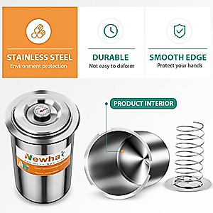 Newhai Ham Maker Meat Press Tool for Making Ham Meat Deli Meat Maker Homemade Lunch Meat Maker with Thermometer Stainless Steel