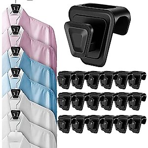 18 Pcs Hangers Space Saving,Clothes Hanger Connector Hooks,Heavy Duty Plastic Hangers Hooks,Clothes Hanger Connector Hooks,Wardrobe Organizers and Storage