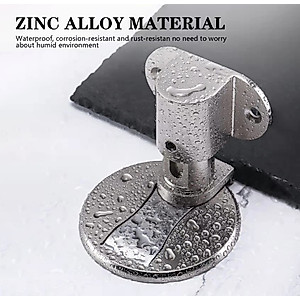 Magnetic Door Stop,CAUDEER,Magnetic Door stoppers for Bottom of doorr,2sets Adhesive No Drilling,Protect The Door from Collision When Opened (Silver -2)