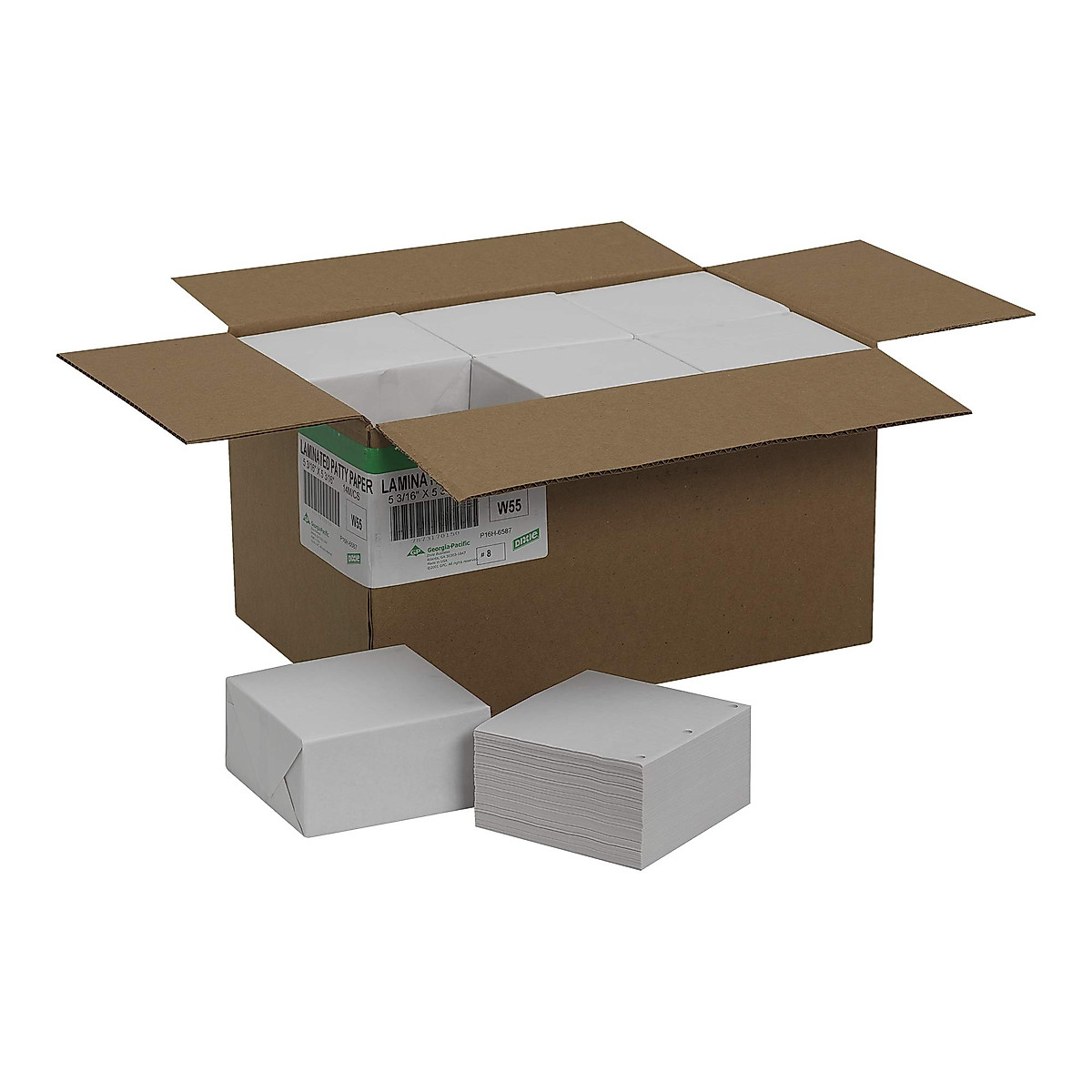 Dixie Restaurant-Grade Non-Stick Patty Paper by GP PRO (Georgia-Pacific), White, WR5659, 4.5" Width x 4.5" Length, 13,986 Count (777 Sheets Per Pack, 18 Packs Per Case)