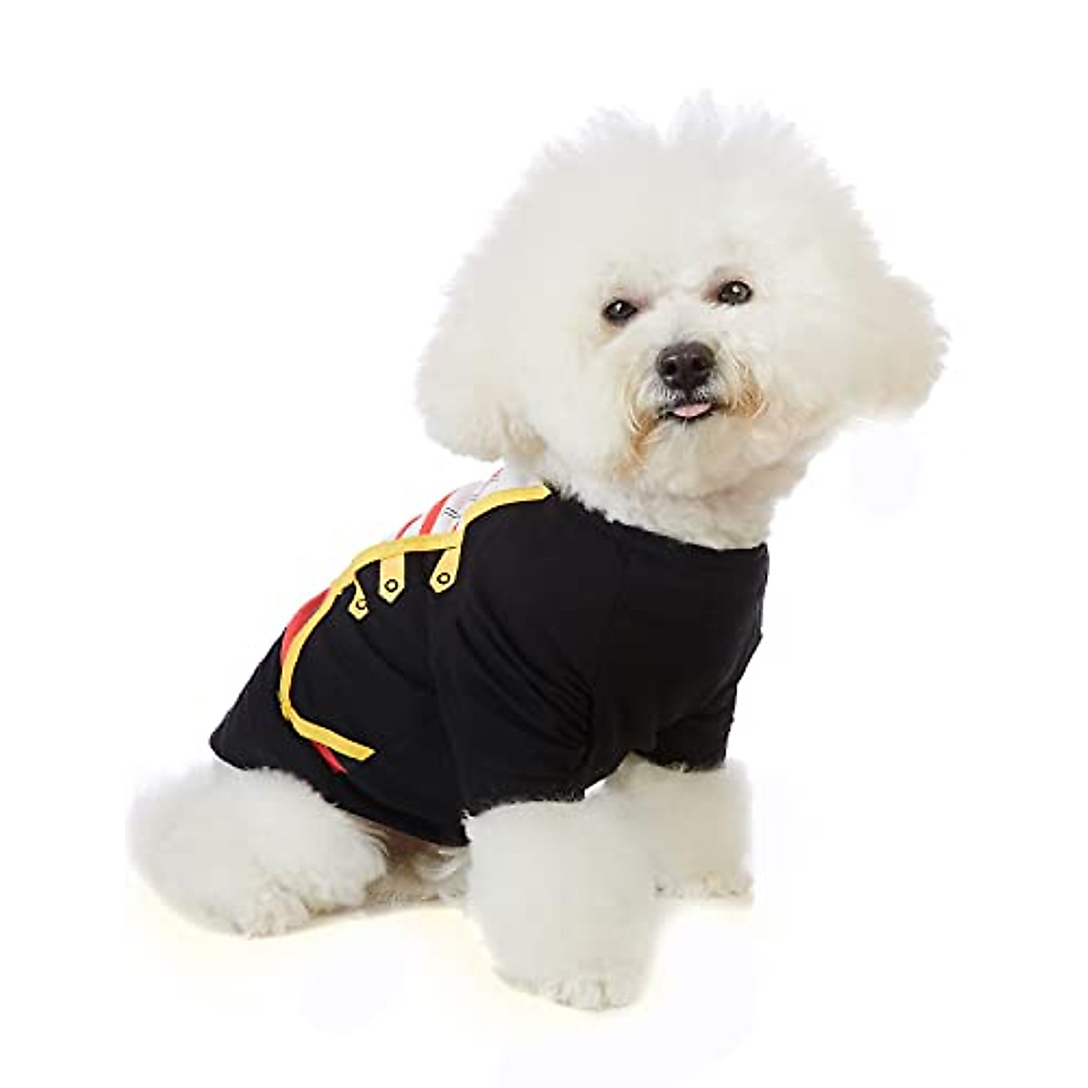 Coomour Halloween Dog Hoodies Pirate Pet Clothes Cotton Dogs Sweatersshirts for Small Medium Dogs Hooded Puppy Outfit Shirts (M)