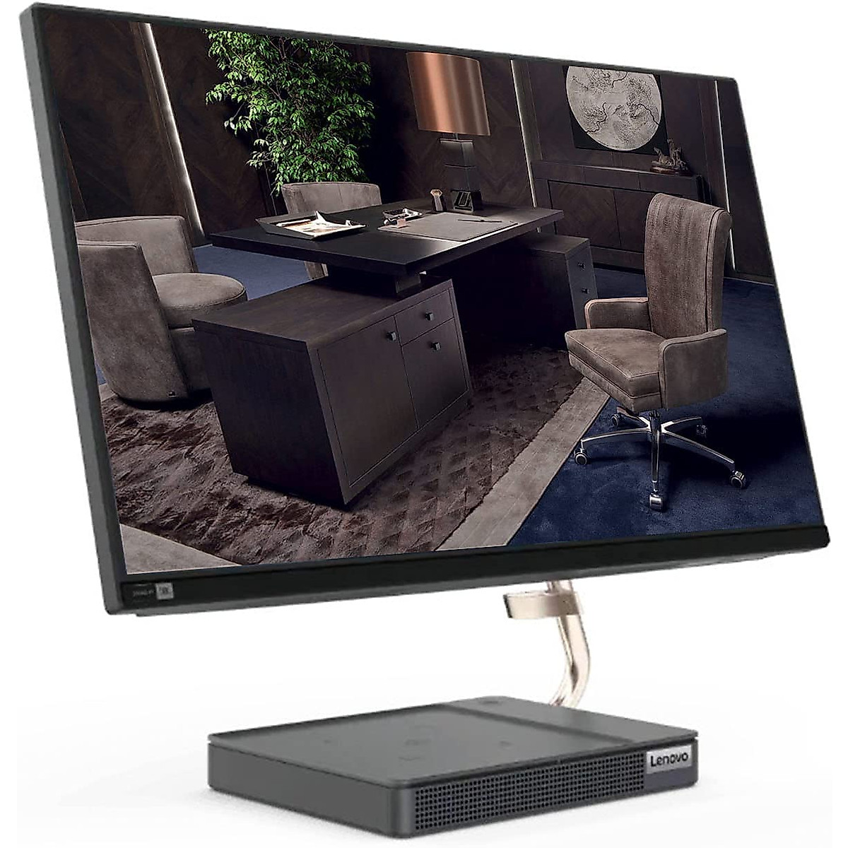 Lenovo IdeaCentre 5 AIO, 23.8" FHD Touchscreen All-in-One Desktop, AMD Ryzen 7 5700U Processor, 16GB RAM, 256GB SSD+1TB HDD, WiFi6, Bluetooth, Webcam, Wireless Keyboard & Mouse, Windows 11 Home, Grey