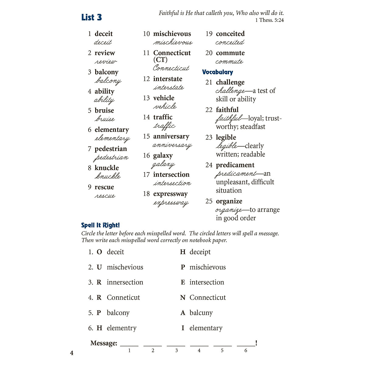 Spelling, Vocab, Poetry 4