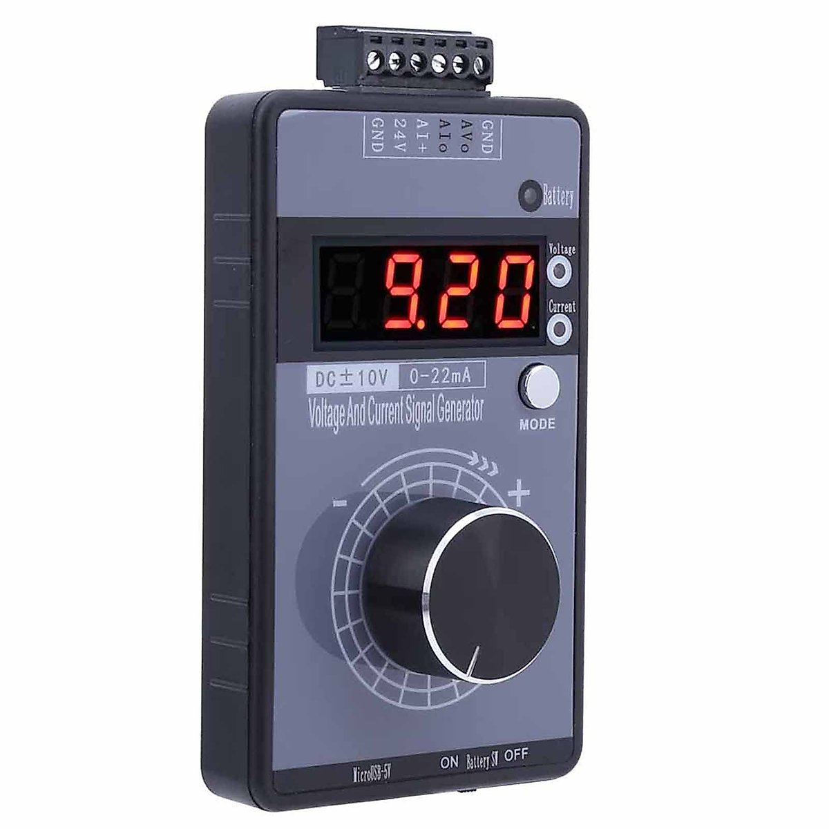 LANTRO JS Digital Voltage Current Signal Generator Transmitter Analog Simulator,Hand-Held, 0-10V, 0-22mA