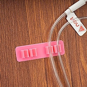 LUAATT Breast Pump Hose Holder,2 Pack Universal Electric Breast Pump 0.2 " Tube Holder,Essential Tube Organizer for Spectra Pump(Pink)