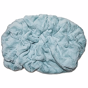 Chanasya Fuzzy Faux Fur Soft Wave Embossed Throw Blanket - Cozy and Warm Lightweight Reversible Sherpa for Couch, Home, Living Room, and Bedroom Décor (50x65 Inches) Turquoise