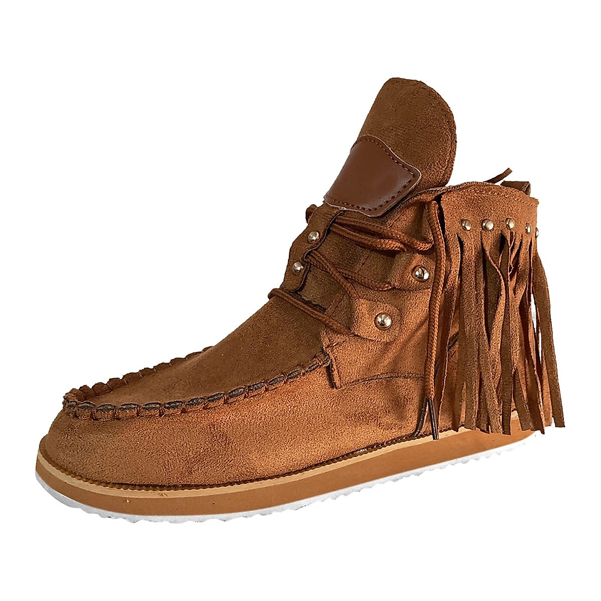 Womens Sandals, Rain Boots for Women Women Casual Boots Zip Up Boots Chunky Heel Sneakers Dance Bohemian Boots Sparkly Shoes for Women Brown