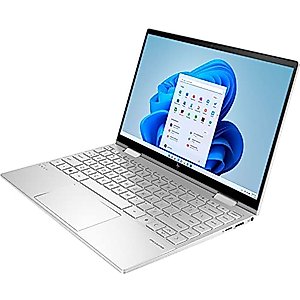 HP Envy X360 2-in-1 13.3" OLED Touchscreen Laptop, Intel Evo Core i7-1195G7, Intel Iris Xe Graphics, 8GB DDR4 RAM, 1TB PCIe SSD, Backlit, Fingerprint, Win11 Home, Silver, with MTC Stylus Pen