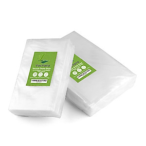VacYaYa 100 Count Vacuum Sealer Bags 50 Each Size Quart 8" x 12" and Gallon 11" x 16" for Food, Seal a Meal Vac Sealers, Sous Vide Cooking Vaccume Safe, Pre-Cut Storage Bag