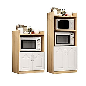 FURUIWUFENG Sideboard Sideboard Cabinet Modern Simple Oven Cabinet Multifunctional Storage Locker Side Cabinet Cupboard Kitchen Shelf Double Door Buffet Cabinet and Sideboard (Size : Small)